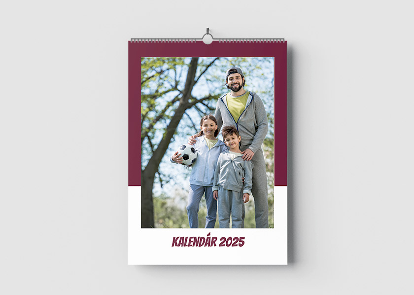 Farebný kalendár A4 - Floral | www.fotocopy.sk